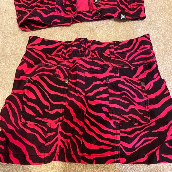 Sourpuss Skirts Sourpuss Hot Pink Zebra Print Size Small Mini Skirt